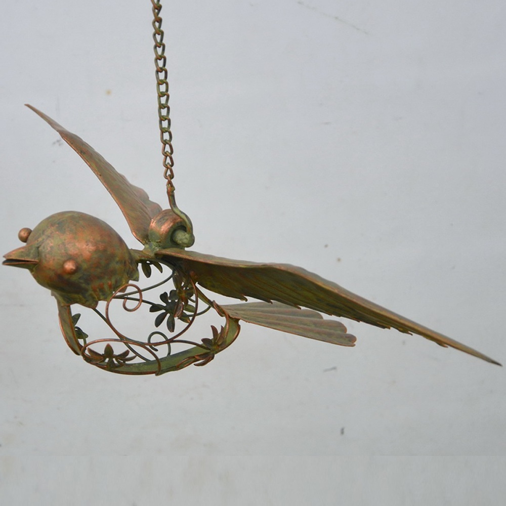 Willow & Silk Large Metal Hanging Robin Ornament