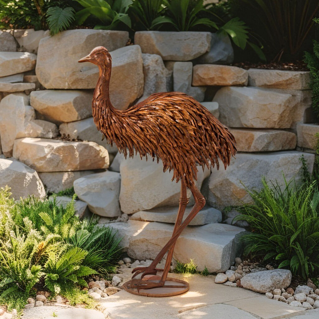 Willow & Silk Emu Garden Statue - Willow & Silk