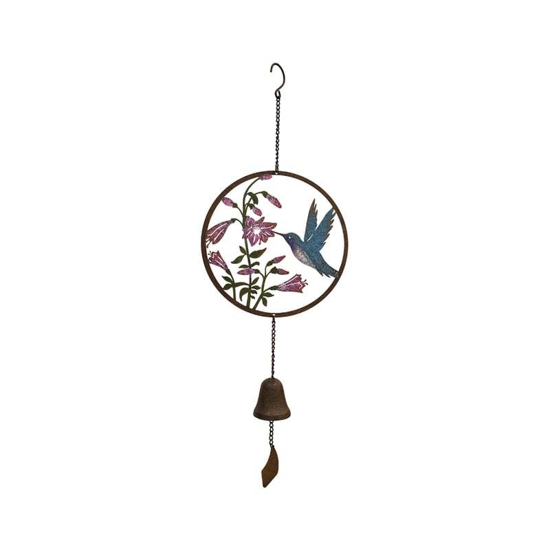 Willow & Silk Hummingbird Laser-Cut Hanging Bell Decor